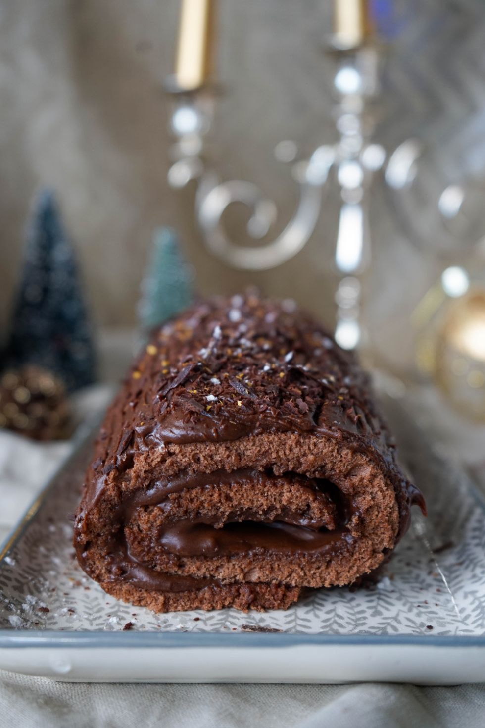 Chocolate Yule Log cake - French Pastry Secrets