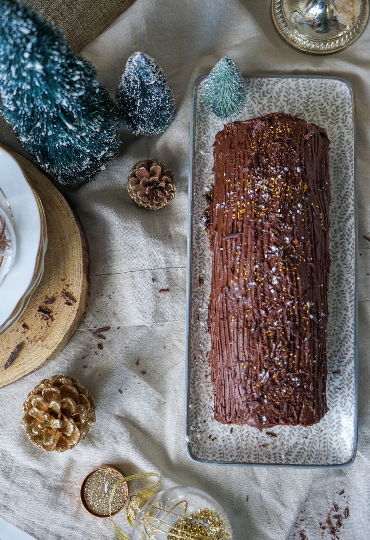 Chocolate Yule Log cake - French Pastry Secrets